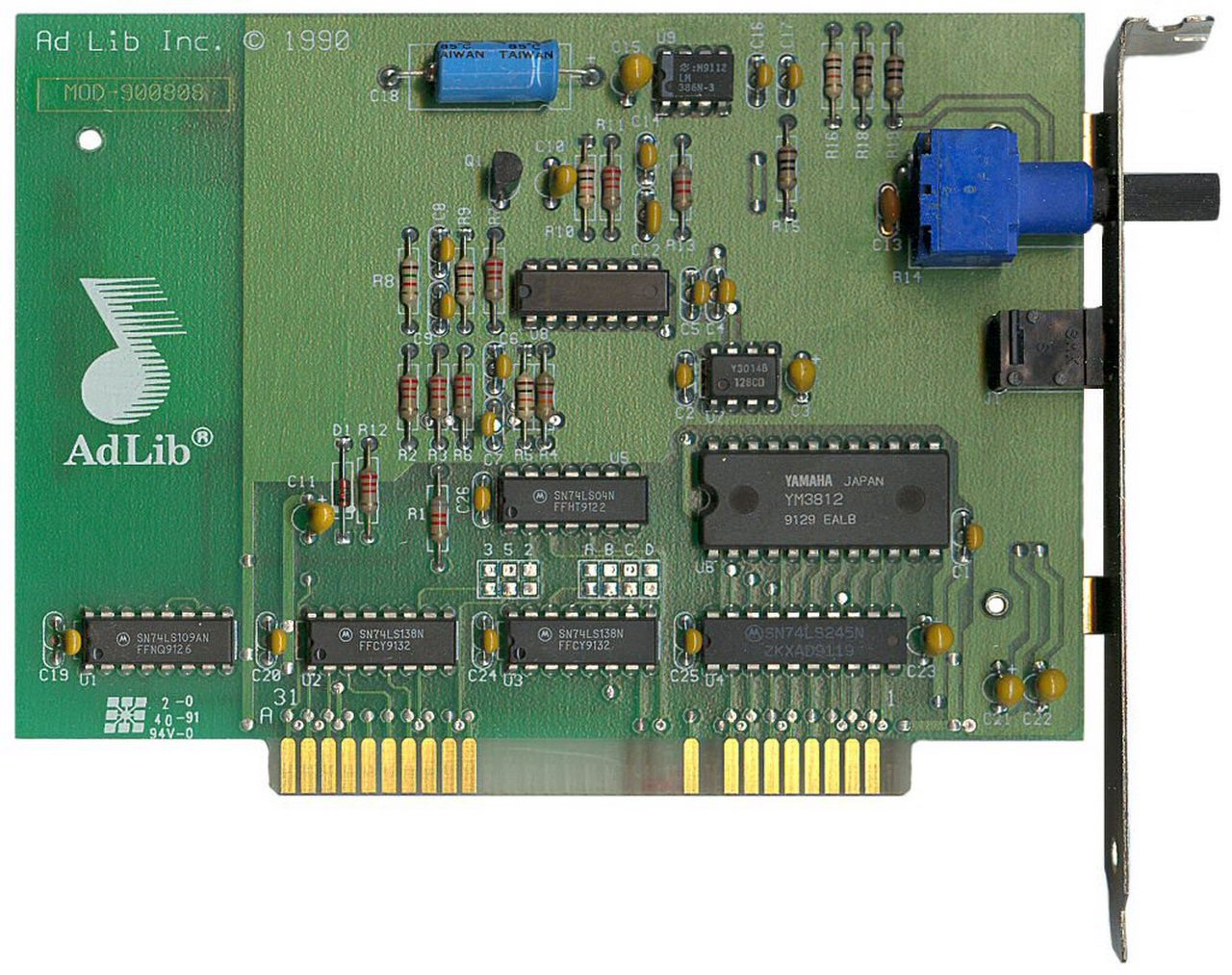 AdLib Music Synthesizer Card - OPL3.COM